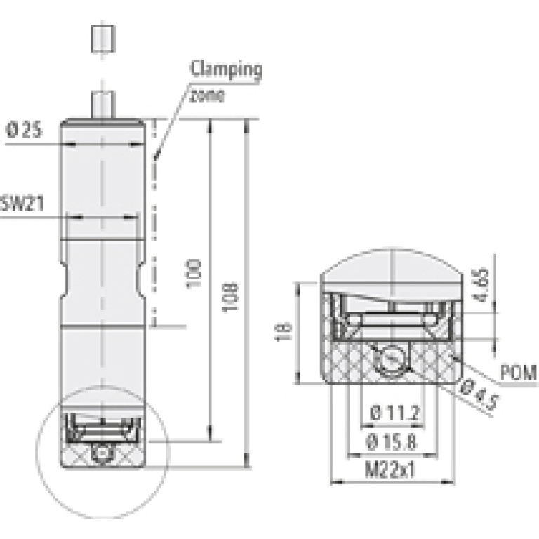 Trafag Hydrostatic Level Transmitter ECL/8439 - 0 ... 500 mBar - Marktechnical