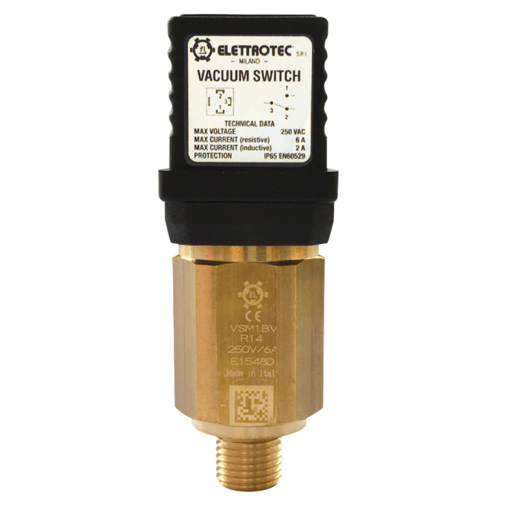 Adjustable vacuum pressure switch VSM (Elettrotec) - Marktechnical