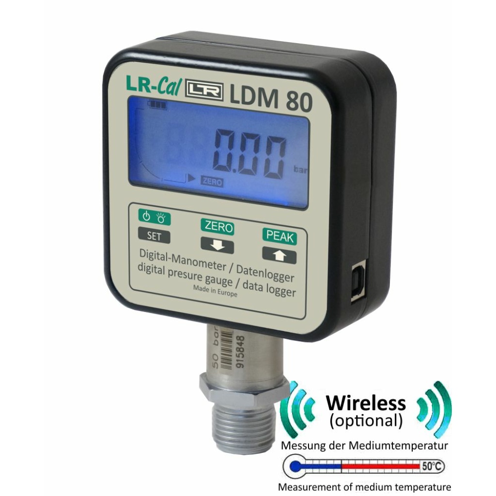 Pneumatic Pressure Calibration Pump with Digital Manometer LPP-40+DM80 ...
