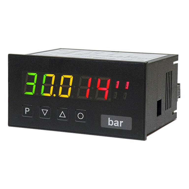 Digital indicator strain gauge, height characters 14 mm M2 tricolour ...