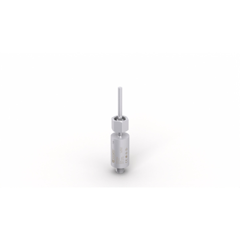 Flow sensor with two analog outputs for flow rate and temperature ...